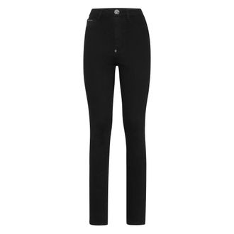 Philipp Plein Femme, Jeans, Noir, Taille: W31 High Waist Jegging