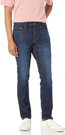 Amazon Essentials Herren Stretchjeans, Skinny-Passform - Auslauffarben, Indigo Waschung, 35W / 28L