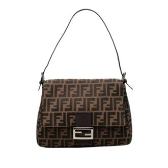 Fendi Pre-owned Vintage Canvas Shoulder Bag - - Pre-owned - Damen - Braun - ONE SIZE