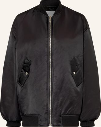 Frankie Shop Seidenblouson Astra schwarz