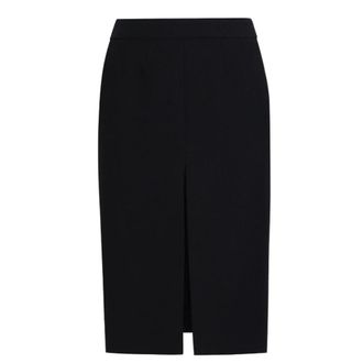 Dolce & Gabbana Schwarzer hoher Midi-Rock mit Schlitz vorne - - Skirts - Damen - Schwarzk - M