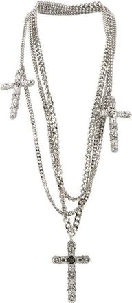 Blumarine Femme, Accessoires, Gris, Taille: ONE Size Collier Multi-Cha&icirc;nes