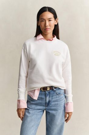 GANT Damen Rope Graphic Sweatshirt (XXL) EGGSHELL