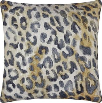 Riva Paoletti Leopardis Leopard gewebtes Outdoor-Kissen mit Polyesterfüllung - Mehrfarbig - 59 x 59 cm