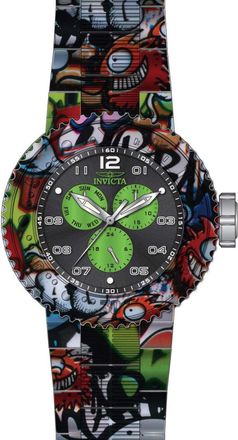 Invicta Pro Diver 50214 Herrenuhr - Quarzwerk - Edelstahl mit schwarzem Zifferblatt - 52 mm