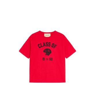 Valentino Panther-print Cotton T-shirt