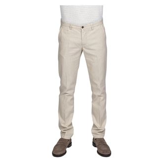 BRIGLIA 1949 Leinen Bridle Hose f&uuml;r M&auml;nner - - Trousers - Herren - Beige - 2XL