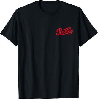 Pepsi Retro 1950er Jahre Red Text Logo T-Shirt