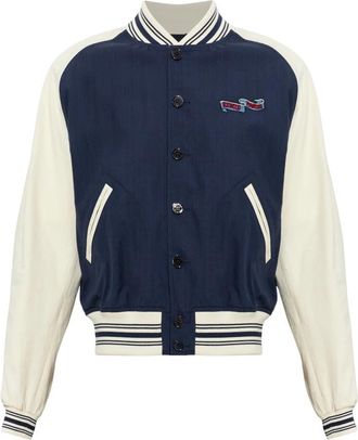 Kenzo Jacke mit besticktem Logo - - Jackets - Herren - Blau - S