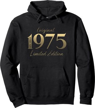 Generic 51. Geburtstag Februar 1975 Vintage Jahrgang Pullover Hoodie