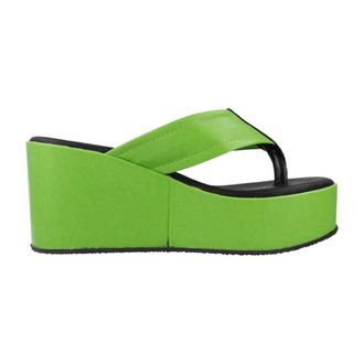 Yellow Femme, Chaussures, Vert, Taille: 39 EU Sandale Compens&eacute;e Plateforme