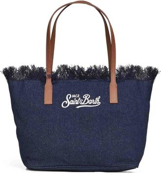 MC2 Saint Barth Femme, Sacs, Bleu, Taille: ONE Size City Tote Bag