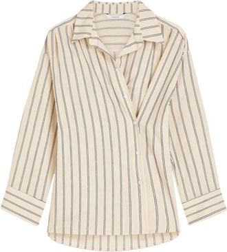Summum Femme, Blouses et Chemises, Beige, Taille: 44 FR Blouse lange mouw 2s3455-12374