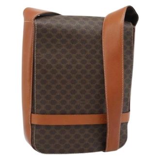 Celine Pre-owned Vintage Macadam Canvas Shoulder Bag - Femme - Pre-owned - Brun - Taille: ONE Size