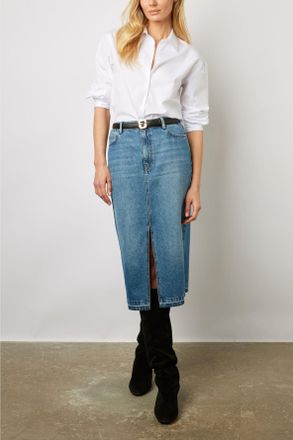 Gerard Darel Jupe droite en jean - DEBORRA - Nuage