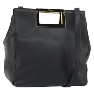 Ferragamo Pre-owned Lederhandtasche - - Pre-owned - Damen - Schwarzk - ONE SIZE