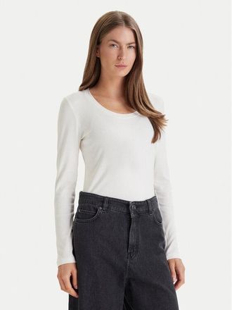 Calvin Klein Bluse LV044D235G Wei&szlig; Slim Fit