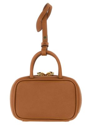 Miu Miu Womens Camel Leather Beau Keyring Necessaire Cognac Vitello Portachiavi Keychains