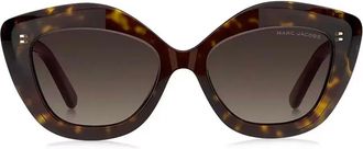 Marc Jacobs lunettes de soleil &agrave; monture papillon - Marron