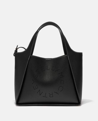 Stella McCartney Logo Grainy Alter Mat Crossbody Bag