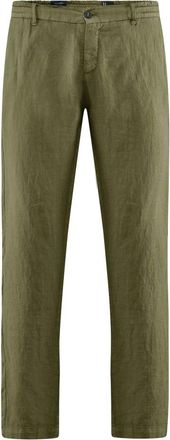 Bomboogie Homme, Pantalons, Vert, Taille: W38 Pantalon de jogging en lin