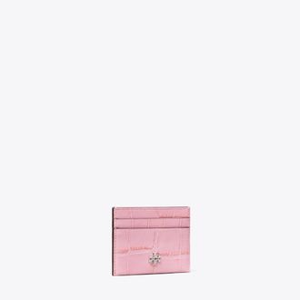Tory Burch Damen Charlie Kartenetui mit Krokopr&auml;gung