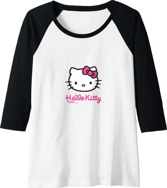 Hello Kitty Damen Hello Kitty - Klassische Kätzchen-Grafik Raglan