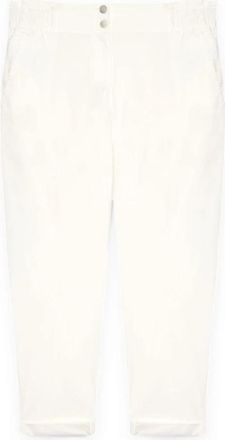 Fiorella Rubino Femme, Pantalons, Blanc, Taille: 36 FR Pantalon en coton et lyocell stretch