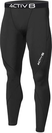 Activ8 SmartSports Herren Thermo Laufhose Kompressionswirkung und Quick Dry Funktion (Schwarz, 2XL)