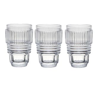 Seletti 3er Set Glasgl&auml;ser Machine Collection &Oslash; 8,7 cm H.13