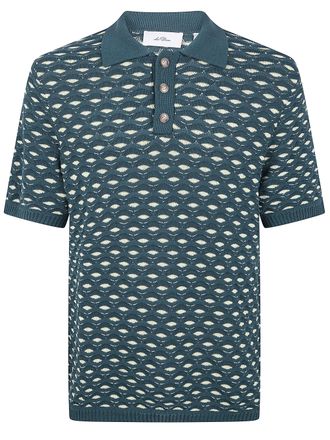 Les Deux Esmay Shell Knitted Polo Shirt