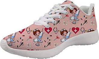 Showudesigns Baskets légères et tendance pour femme - Chaussures de sport à lacets, Patron dinfirmière 8., 41 EU