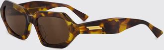 Bottega Veneta Rechteckige Sonnenbrille aus Acetat mit Schildpatt-Gestell