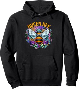 BDAZ Bienenk&ouml;nigin, Blumen, Bienenzucht, Gartenarbeit Pullover Hoodie