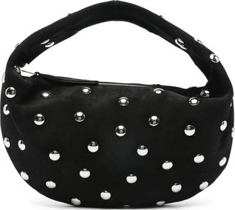 Khaite medium Olivia Hobo studded tote bag - Schwarz
