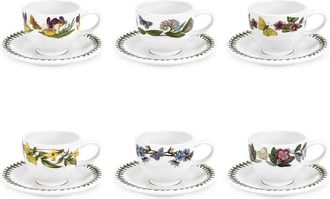 Portmeirion Botanic Garden Portmeirion Espressotasse und Untertasse, 6 St&uuml;ck