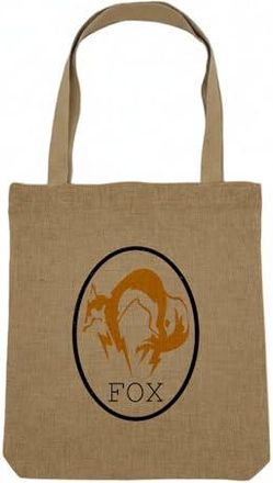 Fabulous Sac Shopping Tote Bag Aspect Lin - Fox Geek Jeux Video Film Forces Sp&eacute;ciales - Sac de Courses Toile Epaisse 360g Beige Naturel Cabas Port&eacute; Epaule Soli