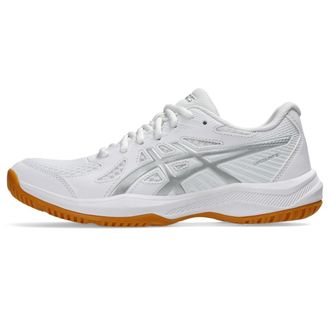 Asics Womens Upcourt 6 Volleyball Shoe White/Pure Silver - 1072A107-100