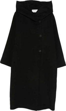 Antonelli Geknöpfter Gravina Kapuzenmantel - Schwarz