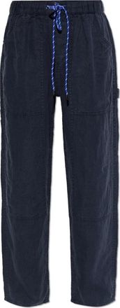 Rag & Bone Femme, Pantalons, Bleu, Taille: 38 FR Pantalon large en lin coupe ample