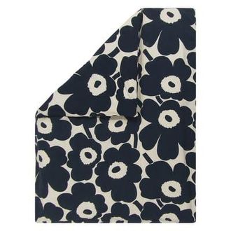 Marimekko Housse de couette 240 x 220 cm Lit - Bleu - Lin - Designer Maija Isola
