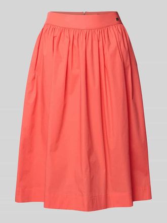 Marc Cain Knielanger Rock mit Label-Detail