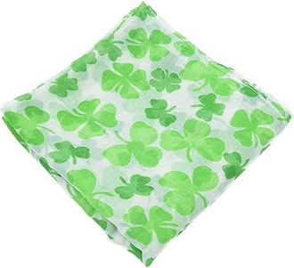 Aboofan Costume De Lutin Fournitures De F&ecirc;te De La Saint-patty Enveloppements Ch&acirc;le Vert Irlandais Tr&egrave;fles Verts Foulards Foulard &agrave; Th&egrave;me Irlandais Envelopp&eacute; 