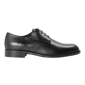 HUGO BOSS Schn&uuml;rschuhe f&uuml;r Herren, Leder, Low Block Heel (Schwarz)