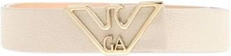 Emporio Armani Femme, Accessoires, Beige, Taille: 85 CM Ceinture avec plaque aigle imprim&eacute; cerf