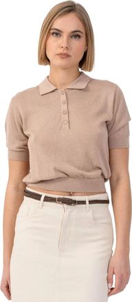 Kocca Femme, Pulls, Brun, Taille: 38 FR Top Court &agrave; Manches Courtes