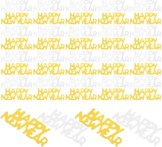 Soimiss Neujahrs-konfetti in Gold und Silber Bunte Tischstreuung Festliche Dekoration f&uuml;r Silvesterparty Geeignet als Tischmittelst&uuml;ck und Partydeko