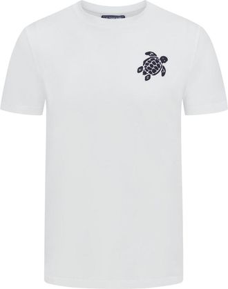 Vilebrequin Softes T-Shirt aus Bio-Baumwolle mit Brust-Stickerei in