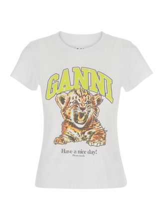 Ganni T-Shirt - White