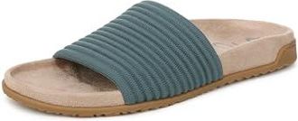 Vionic Femme Ellie Compression Knit Sandale Glissante, Tricot Bleu Bodega, 36 EU